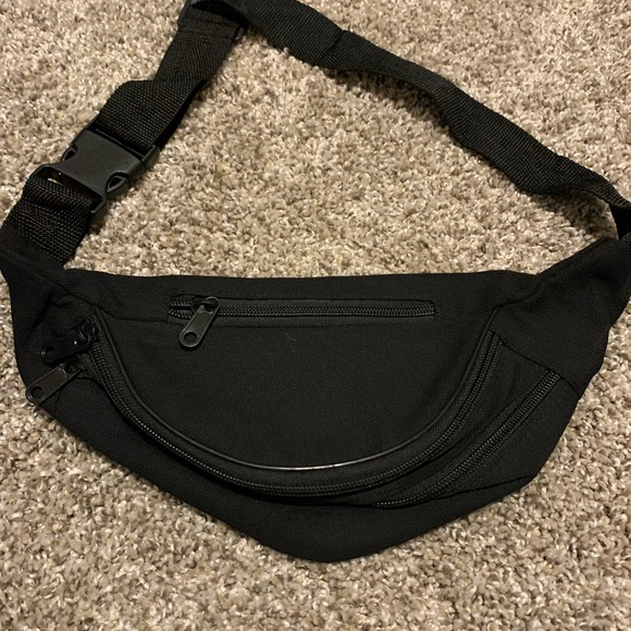 Bags | Black Fanny Pack | Poshmark